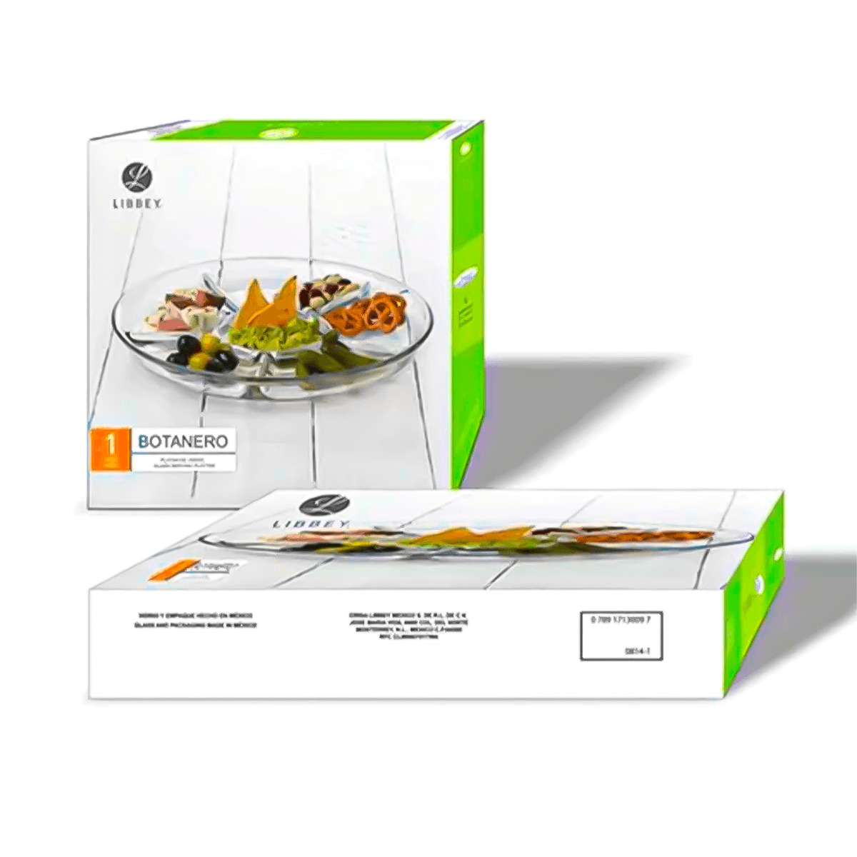 Petisqueira de Vidro Libbey Botanero Redonda 6 Divisorias