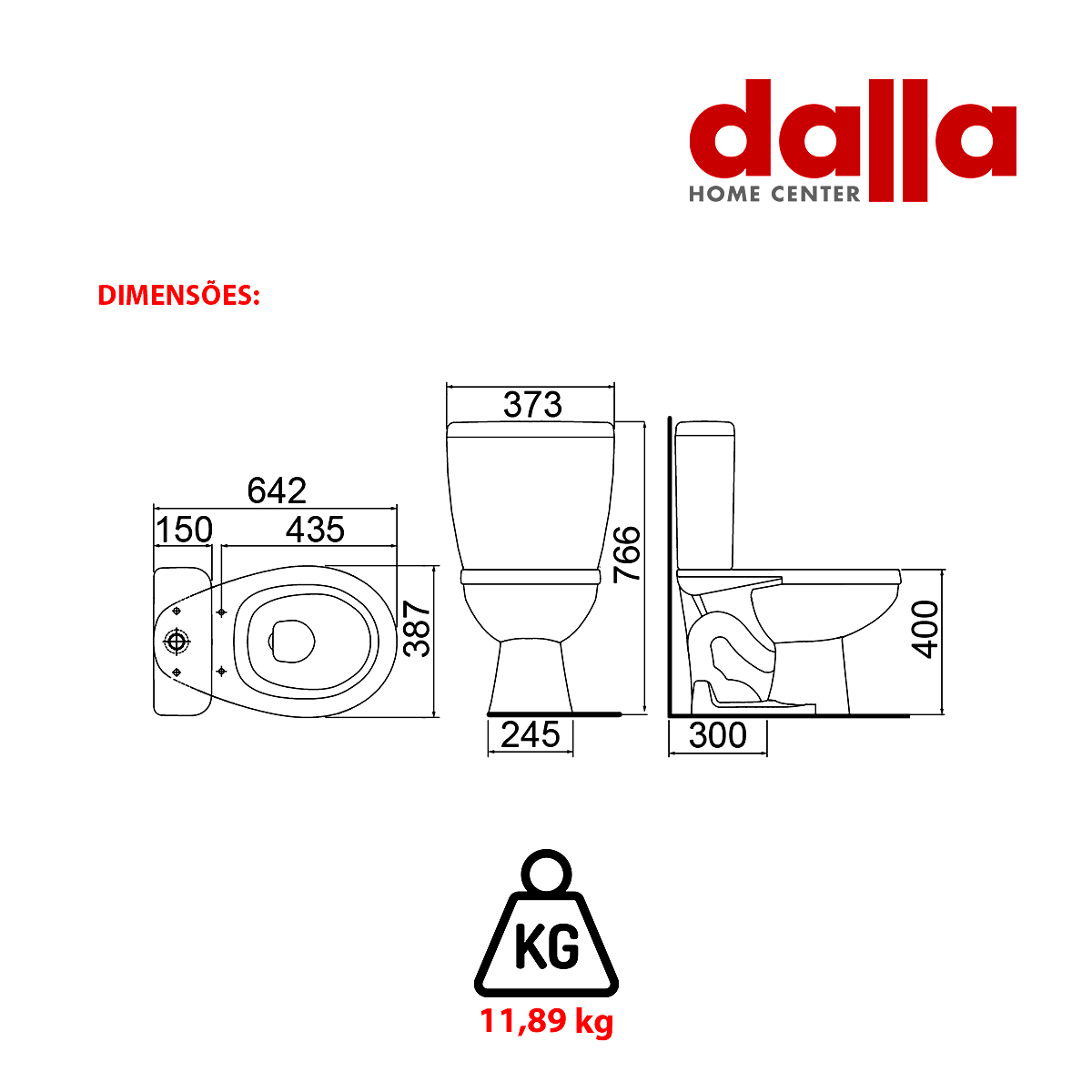 Caixa Acoplada Lorenzetti Acionamento Simples 6l Way E One