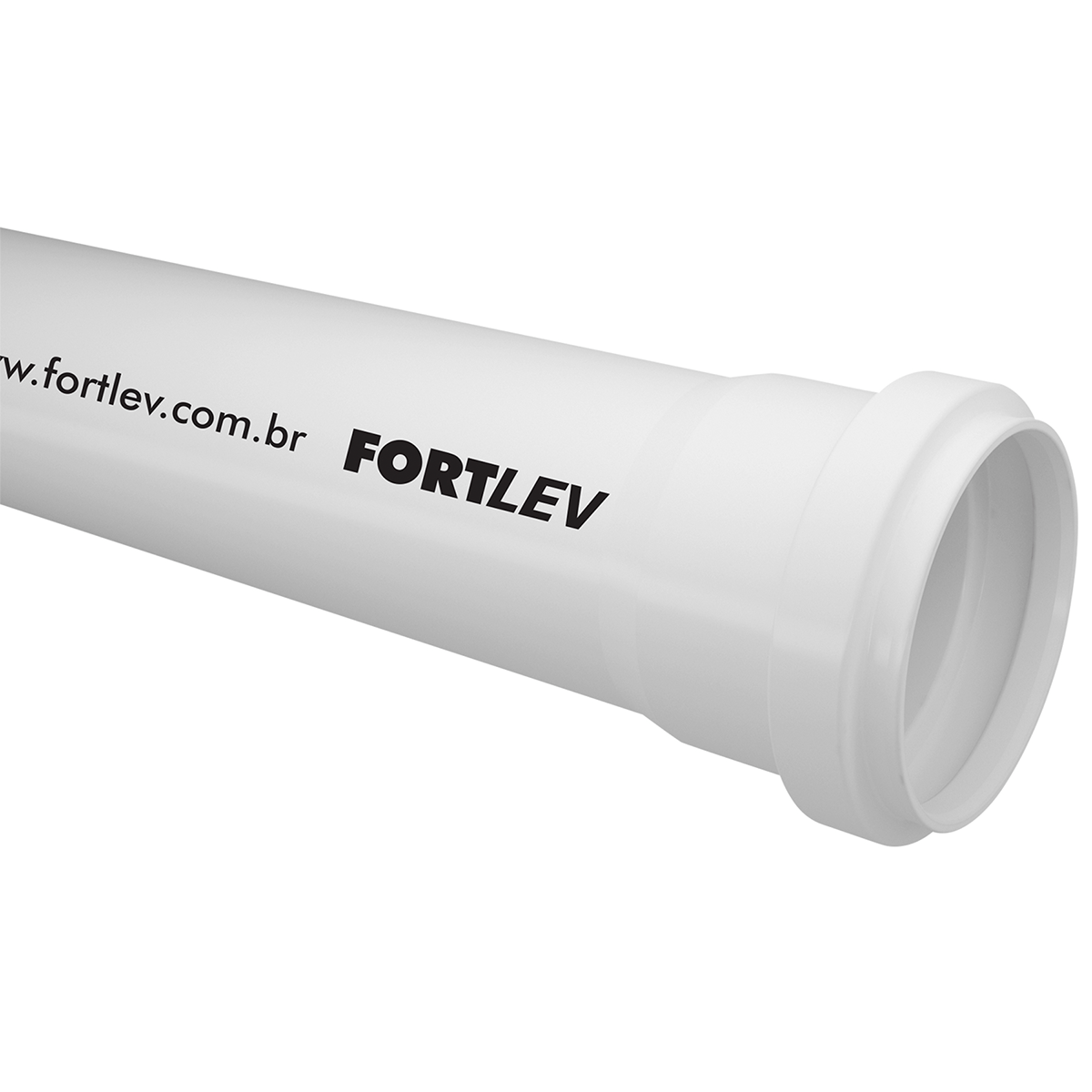 Tubo Pvc Para Esgoto Fortlev 100mm 6 Metros Branco