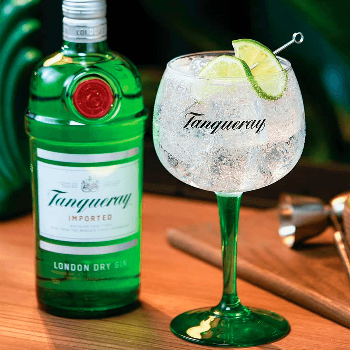 Taça para Gin Verde Tanqueray Personalizada Vidro 600ml