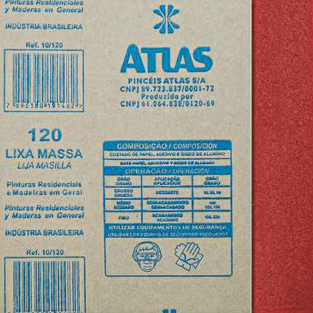 Lixa Para Massa Atlas 120 10/120
