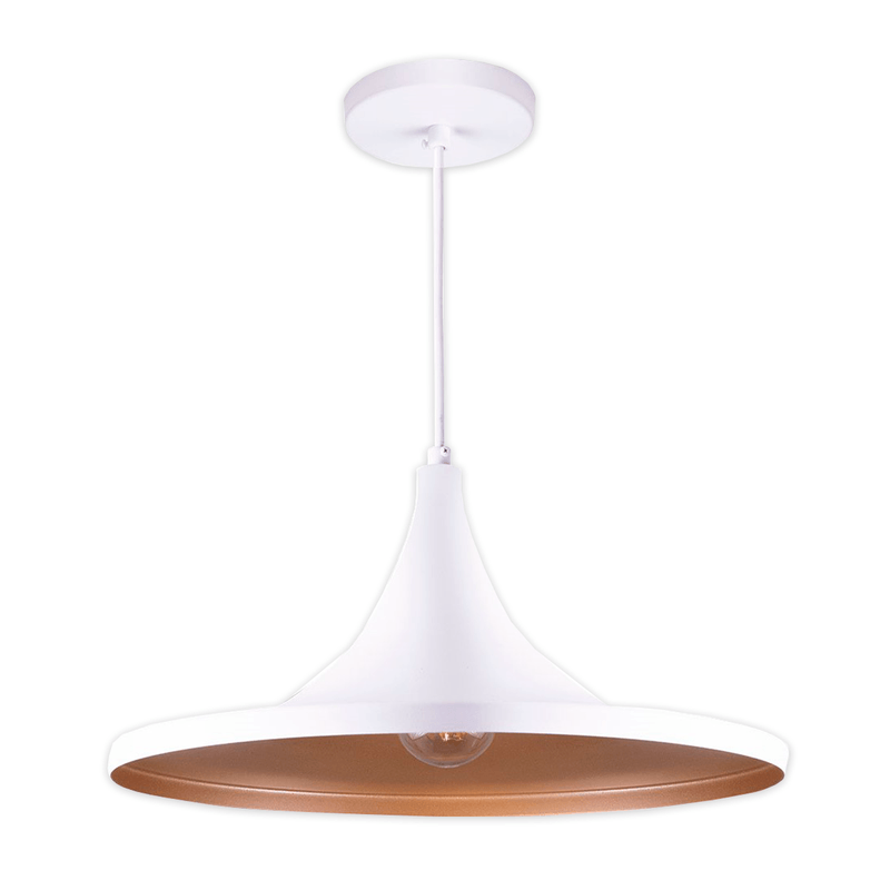 Pendente Startec Pequim Branco E Champagne Bivolt