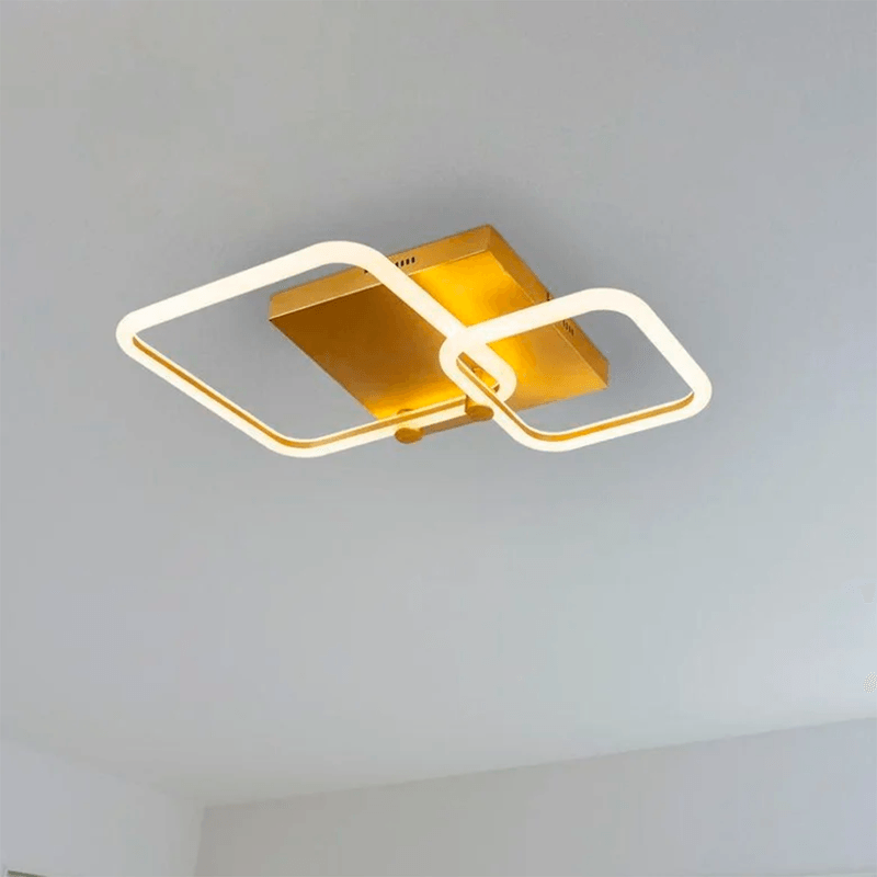 Plafon Llum Decor Space Square Double 36w 3000k Bivolt